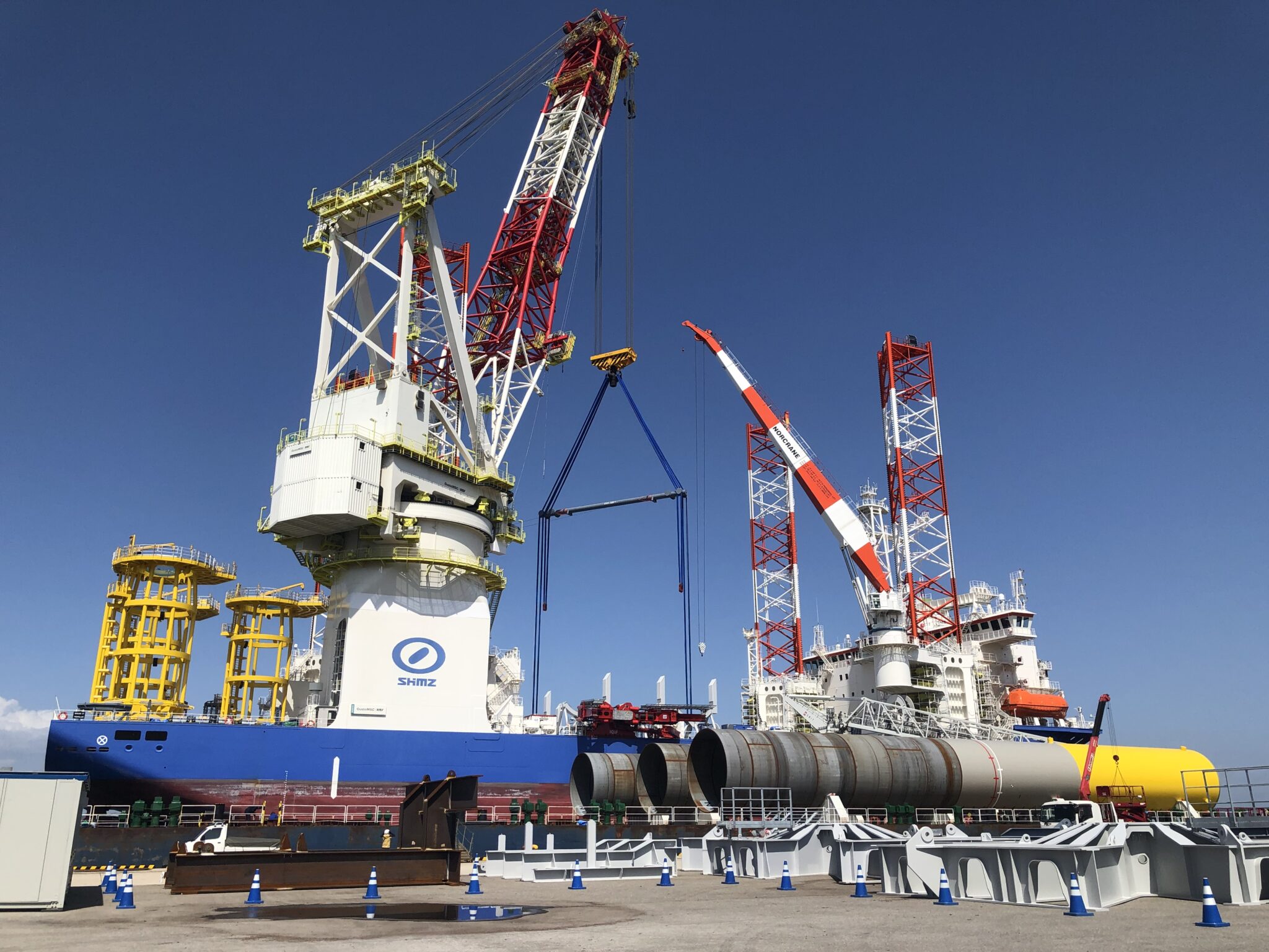 世界最大級のSEP船「BLUE WIND」が完成！ 清水建設、来春から稼働へ｜ウインドジャーナル｜風力発電のビジネス情報サイト